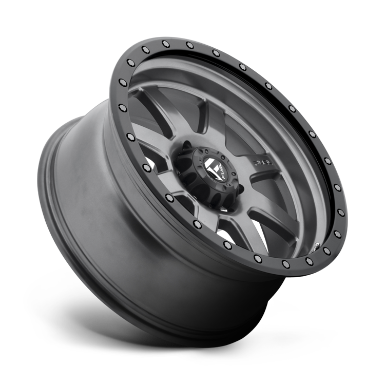 Alloy wheel D552 Trophy Matte GUN Metal Black Bead Ring Fuel ...
