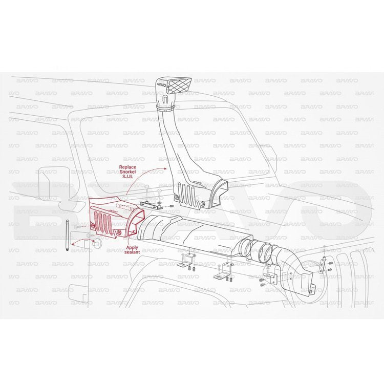 Air intake kit Bravo – Performance 4x4